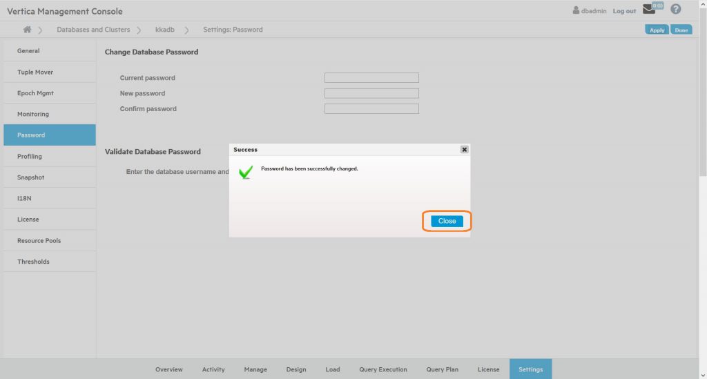 データベースパスワード（dbadminのパスワード）の変更方法 | Vertica技術情報サイト